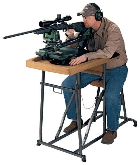 Cabela’s Deluxe Shooting Bench - Black And Gold Auctions