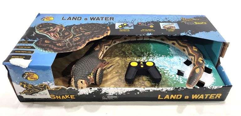 Bass Pro Shops Land & Water Trick Snake Toy - Black And Gold Auctions