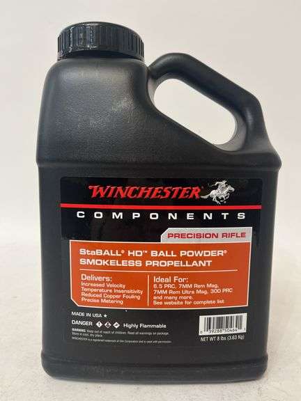 8 lbs Winchester Precision Rifle Ball Powder Smokeless Propellant ...