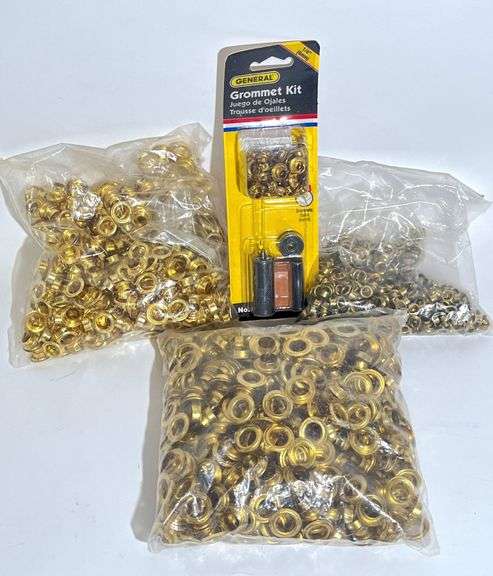 Grommet Kit & (500+) extra Grommets - Black And Gold Auctions
