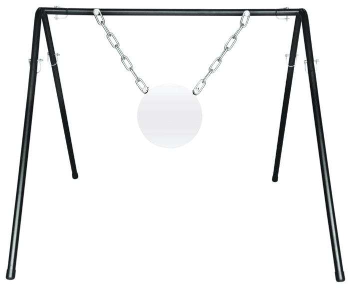 RangeMaxx 10” Rifle Gong Target with Stand - Black And Gold Auctions