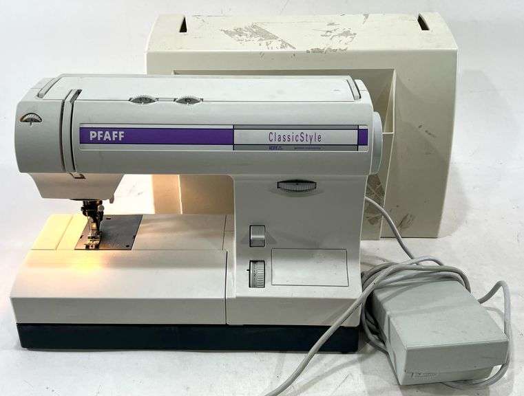 PFAFF Classic Style 610A Sewing Machine - Black And Gold Auctions