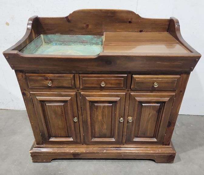 Kling Colonial Country Hearth Pine Dry Sink - Black And Gold Auctions