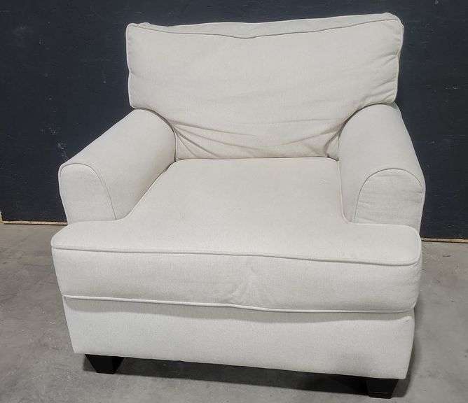 Upholstered Cloth Chair - Black And Gold Auctions