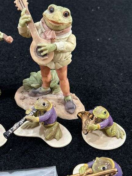 Hagen-Renaker Ceramic Frog Band, Frog Fantasy Band, & VTG Frog Paper ...
