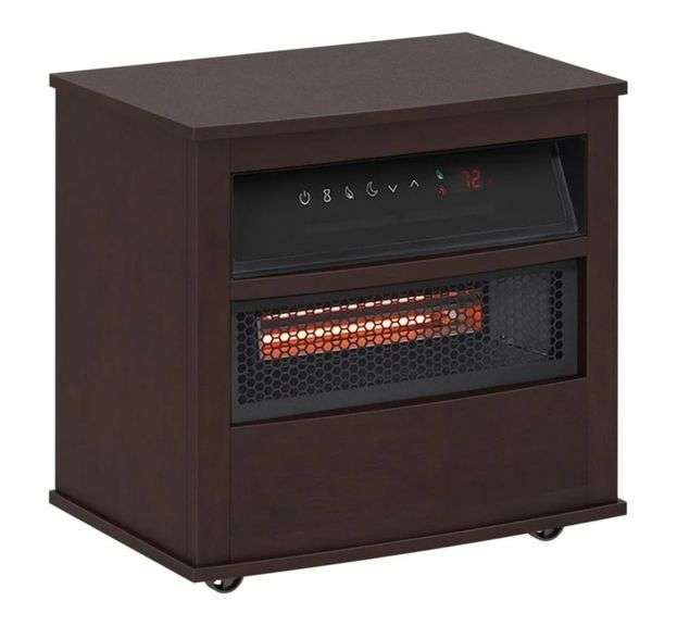 NEW INFRARED + HALOGEN HEATER W/Remote - Black And Gold Auctions