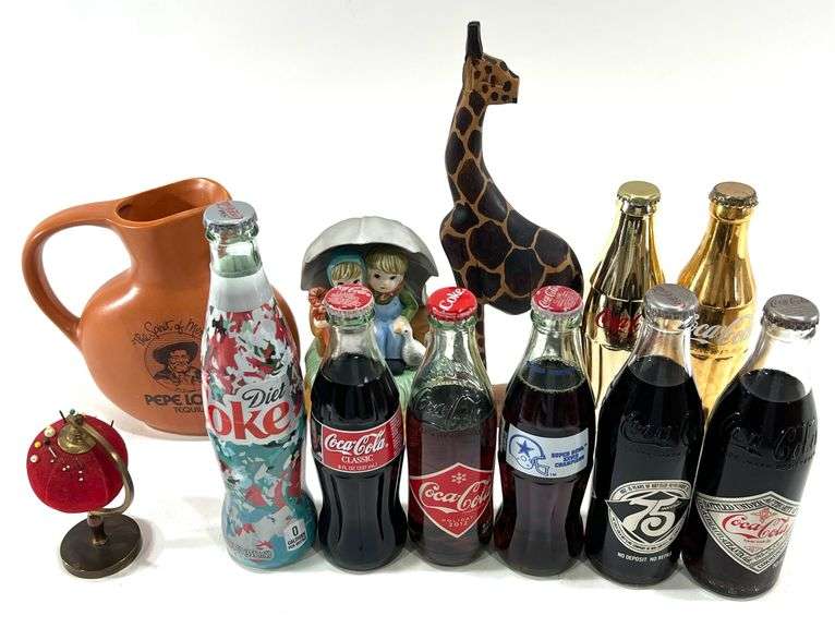 Coca Cola Bottles / PEPE LOPES Tequila Jug / Music Box - Black And Gold ...