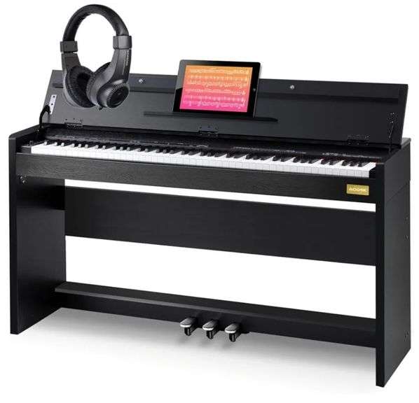 AODSK 88 Key Weighted Action Digital Piano,Grade Hammer Action Keyboard ...
