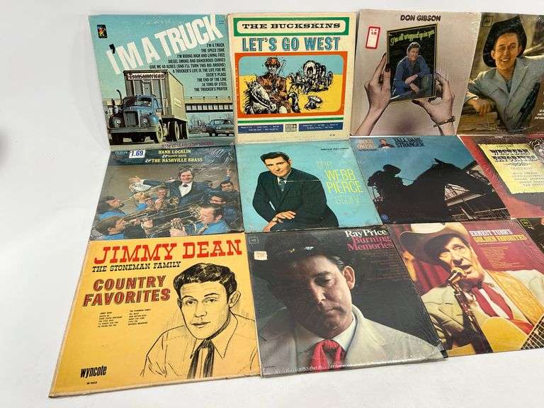 (25) Vintage Country Music Vinyl Records - Jimmy Dean / Buck Owens ...