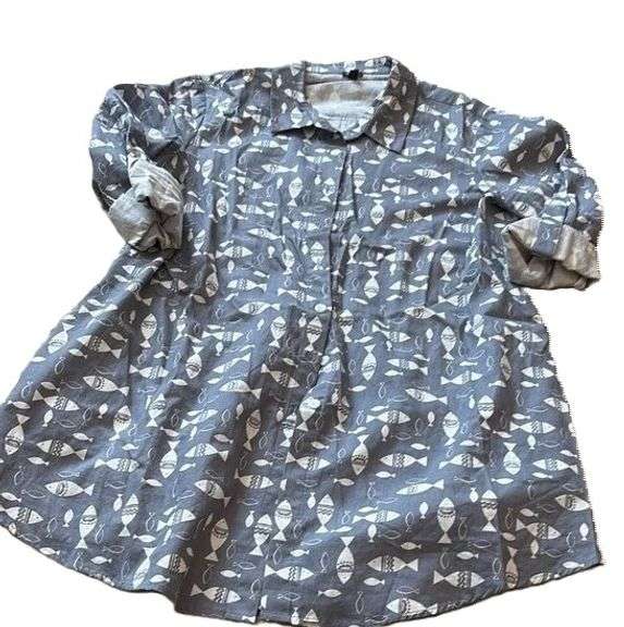 Shana Fishing Tunic - Wmns Sz. Lrg - Black And Gold Auctions