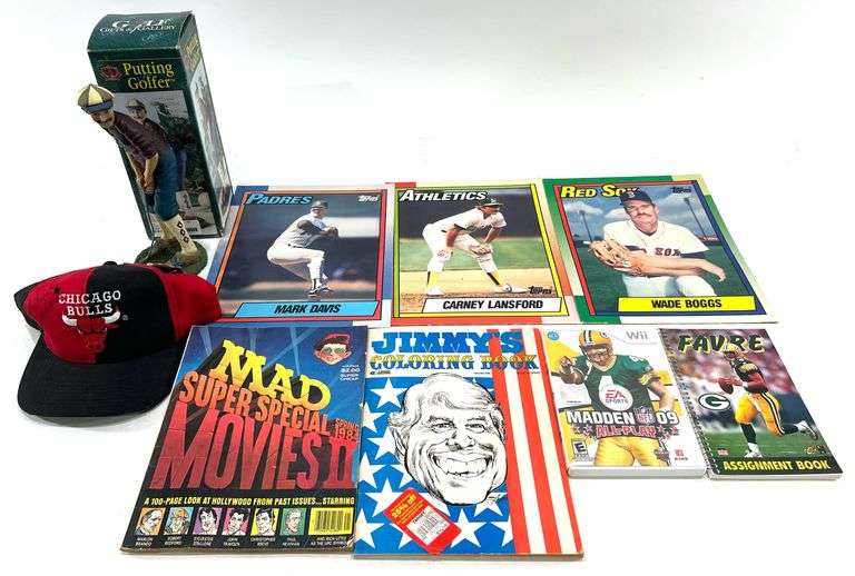 Putting Golfer Figurine / Topps Binders / MAD Magazine / Wii Madden 09 ...