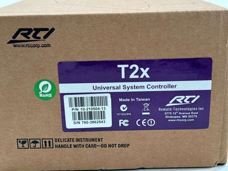 RTI T2x Universal System Controller - Black And Gold Auctions