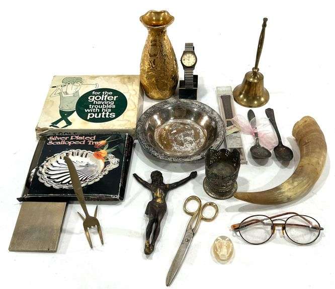 Vintage Goodies - Watches / Silver Plated Items / Golfer Putt Aid ...