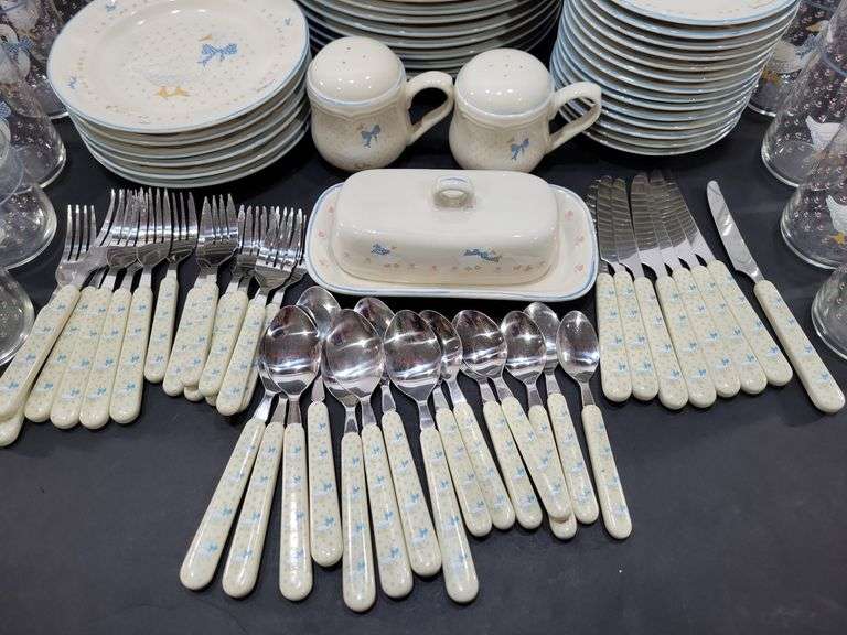 Goose/Duck Themed Dish Set: Tienshan Brick Oven Stoneware Aunt Rhody ...