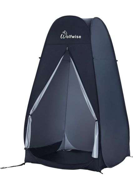 New WolfWise Pop Up Privacy Tent - Black And Gold Auctions