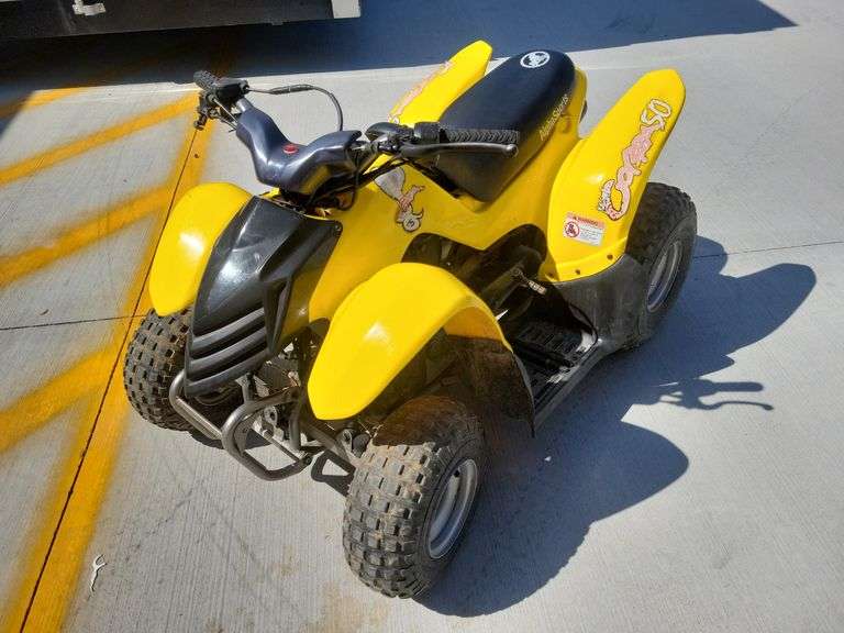 2005 AlphaSports Mini Cobra 50 ATV W/Polaris Helmet - Black And Gold ...