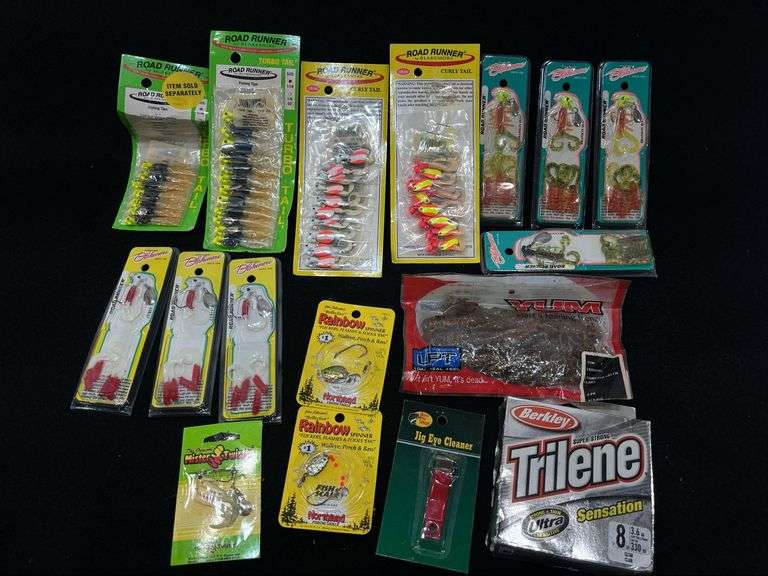 NIB VTG Blakemore Fishing Lures, Jig Eye Cleaner, & More - Black And ...