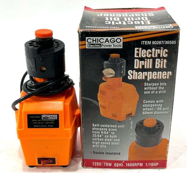 Chicago Electric Power Tools - Drill Bit Sharpener 120V - 1/10HP ...