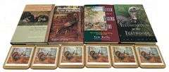 (4) Turkey Hunting Books & (6) “Wild Turkey” Coasters - Black And Gold ...