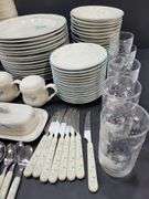 Goose/Duck Themed Dish Set: Tienshan Brick Oven Stoneware Aunt Rhody ...
