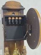 World Rhythm Happy Hours Traditional Bell Ringer Wall Clock - Black And ...