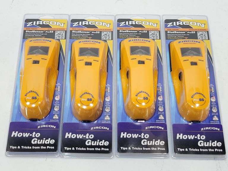 (4) New Zircon StudSensor Pro55 - Black And Gold Auctions