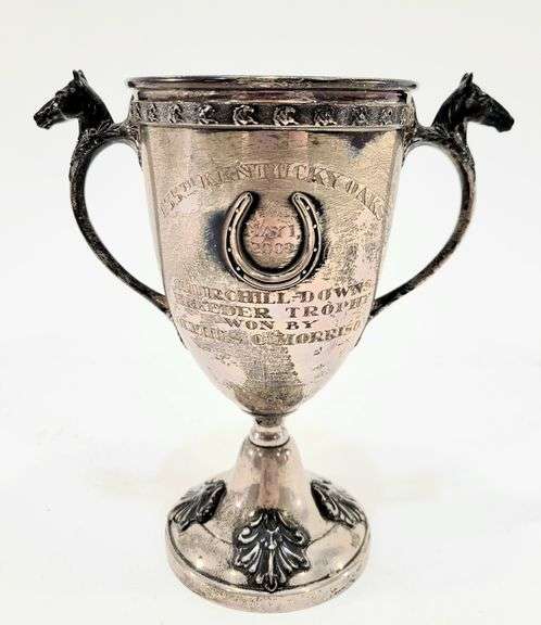 320 Grams Sterling Silver Trophy: 135th Kentucky Oaks Derby - Black And ...