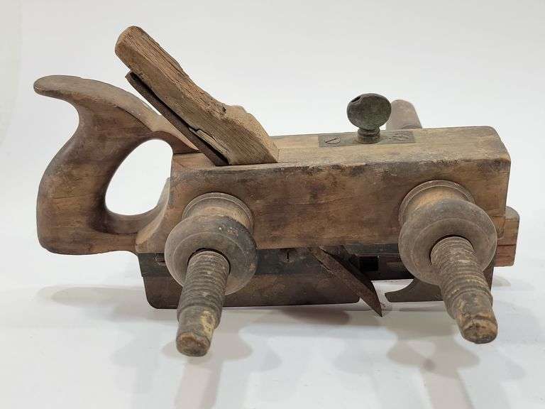 (3) Primitive/Antique Woodworking Tools - Black And Gold Auctions