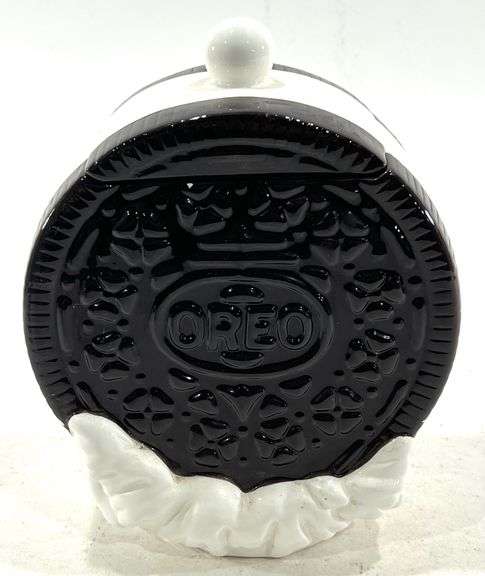 Ceramic OREO Cookie Jar - Black And Gold Auctions