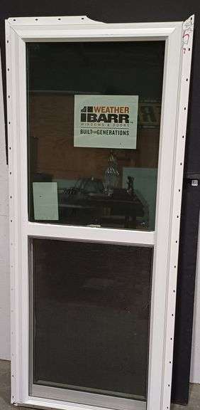 Cornerstone Cream White Single Hung Window - Black And Gold Auctions