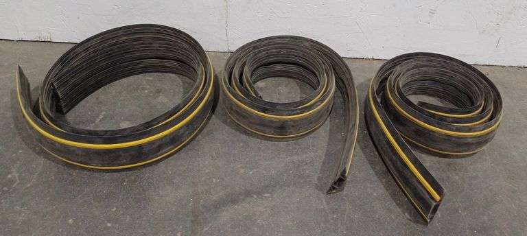 (3) Rubber Cable Covers - Black And Gold Auctions