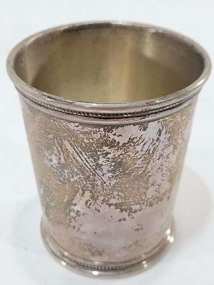 168 Grams Sterling Silver Julip Cup - Black And Gold Auctions