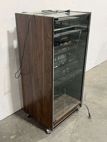 Vintage FISHER Stereo System Cabinet w/ FISHER Equalizer / Stereo ...