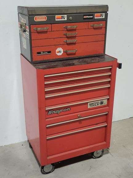 Snap-On 7-Drawer Tool Chest & Rem Line 6-Drawer Tool Chest Topper W/An ...