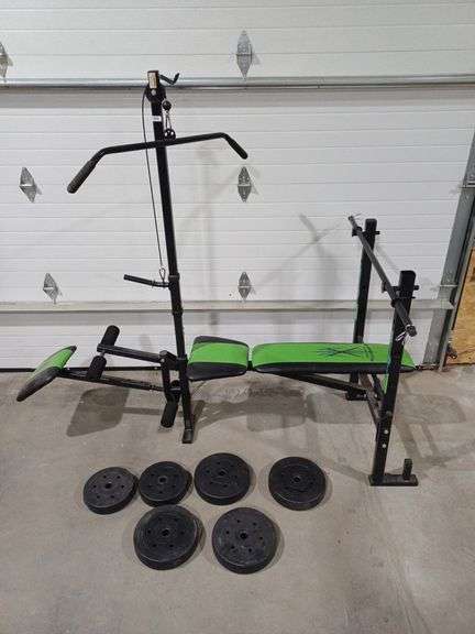 Competition Weight Bench & Cable Machine - Black And Gold Auctions