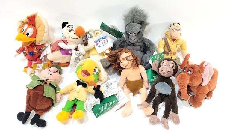 (10) Disney Store Plush Collectible Toys: Tarzan & More - Black And ...