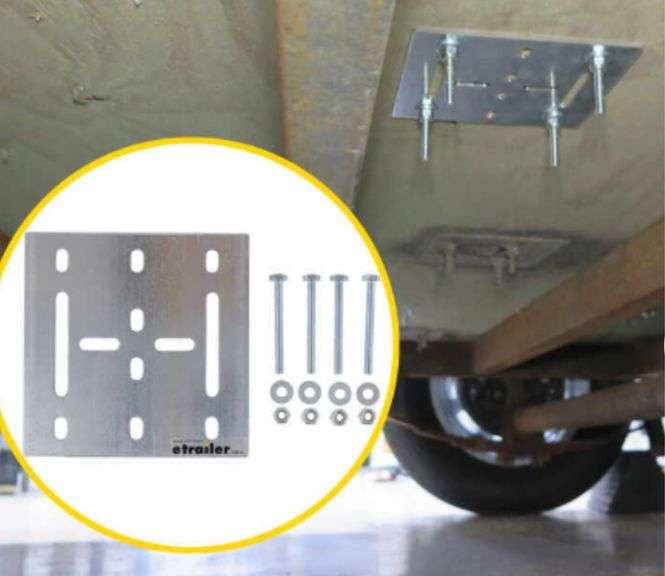 (2) E Trailer E-Track Backing Plate w/ Hardware - Galvanized Steel - 6 ...