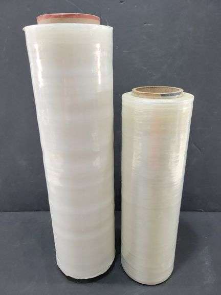 (2) Large Rolls of Plastic Wrap - Black And Gold Auctions