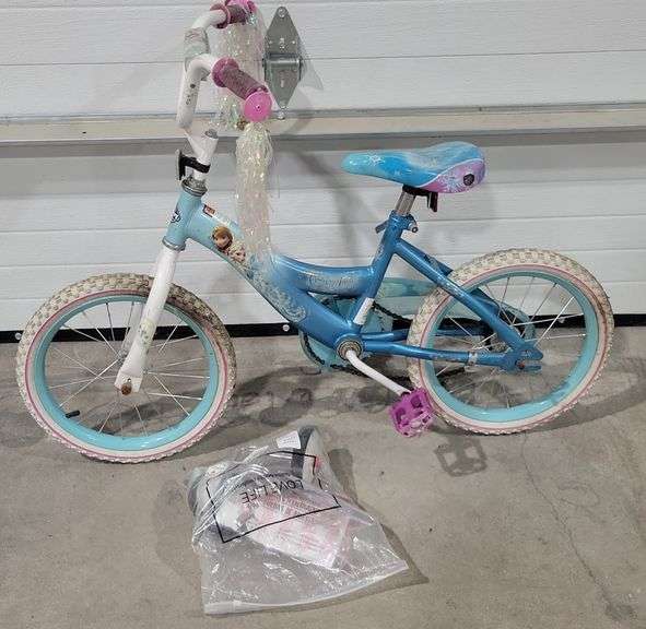 Huffy "Frozen" Themed Girls Bike - Black And Gold Auctions