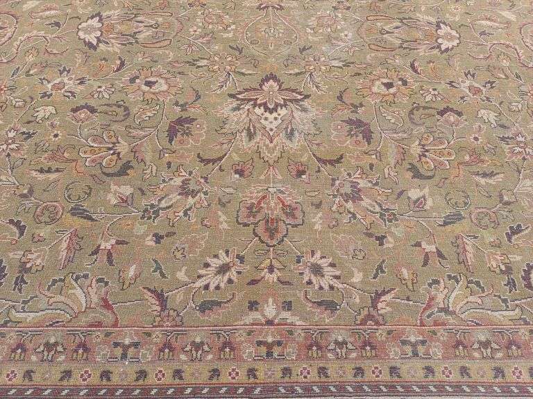 Bradford Collection Sage/Beige 9'-6" x 13'-6" Rug - Black And Gold Auctions