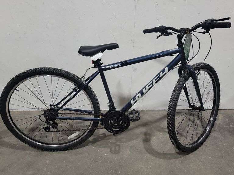 Blue Huffy Granite 26" 15-Speed Mountain Bike - Black And Gold Auctions