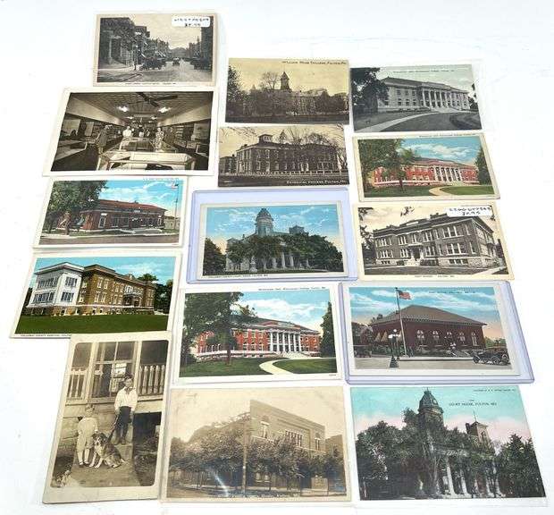 Vintage 1920’s Fulton / Columbia Missouri Post Cards - Black And Gold ...