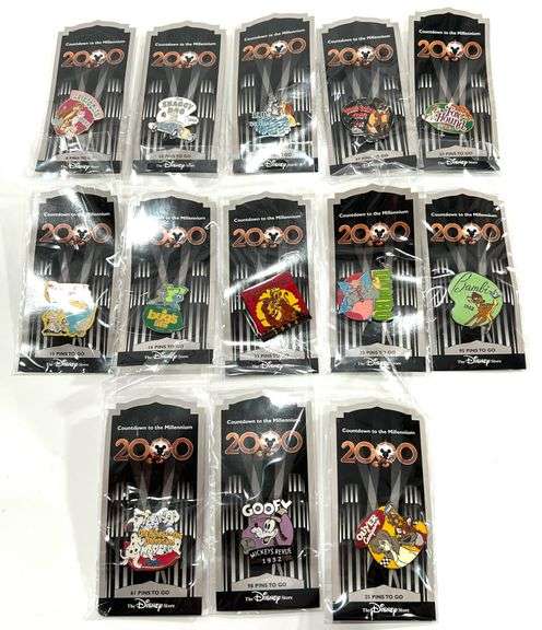 (13) Countdown to the Millennium Disney Character Collector Enamel Pins ...
