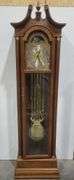 King Arthur Clock Company Grandfather Clock W Key Black And Gold Auctions