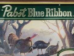 Pabst Blue Ribbon Framed "Turkey" Terry Doughty Art Print - Black And ...
