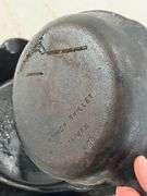 (4) Cast Iron Skillets - 6.5” / 7.5” / 10” / 11” - Black And Gold Auctions