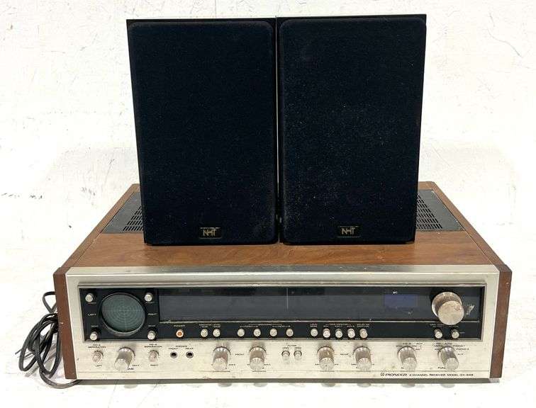 PIONEER QX-949 Four Channel Receiver & (2) NHT Speakers - Black And ...