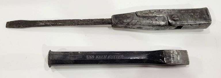VTG Keen Kutter Cold Chisel & VTG Lefton Iron Co Flat Head Screwdriver ...