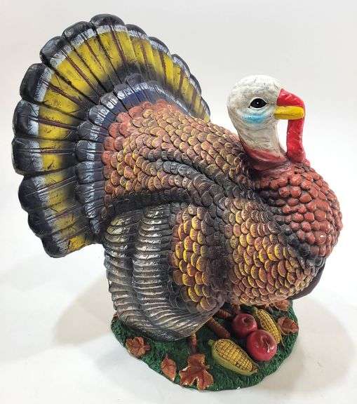 19" Turkey Statue - Black And Gold Auctions