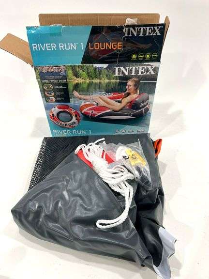 INTEX River Run 1 Lounge Inner-tube - Black And Gold Auctions